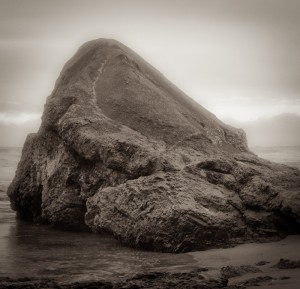 Haystack, Greyhound Rock Beach by James Collum - Susan Spiritus Gallery